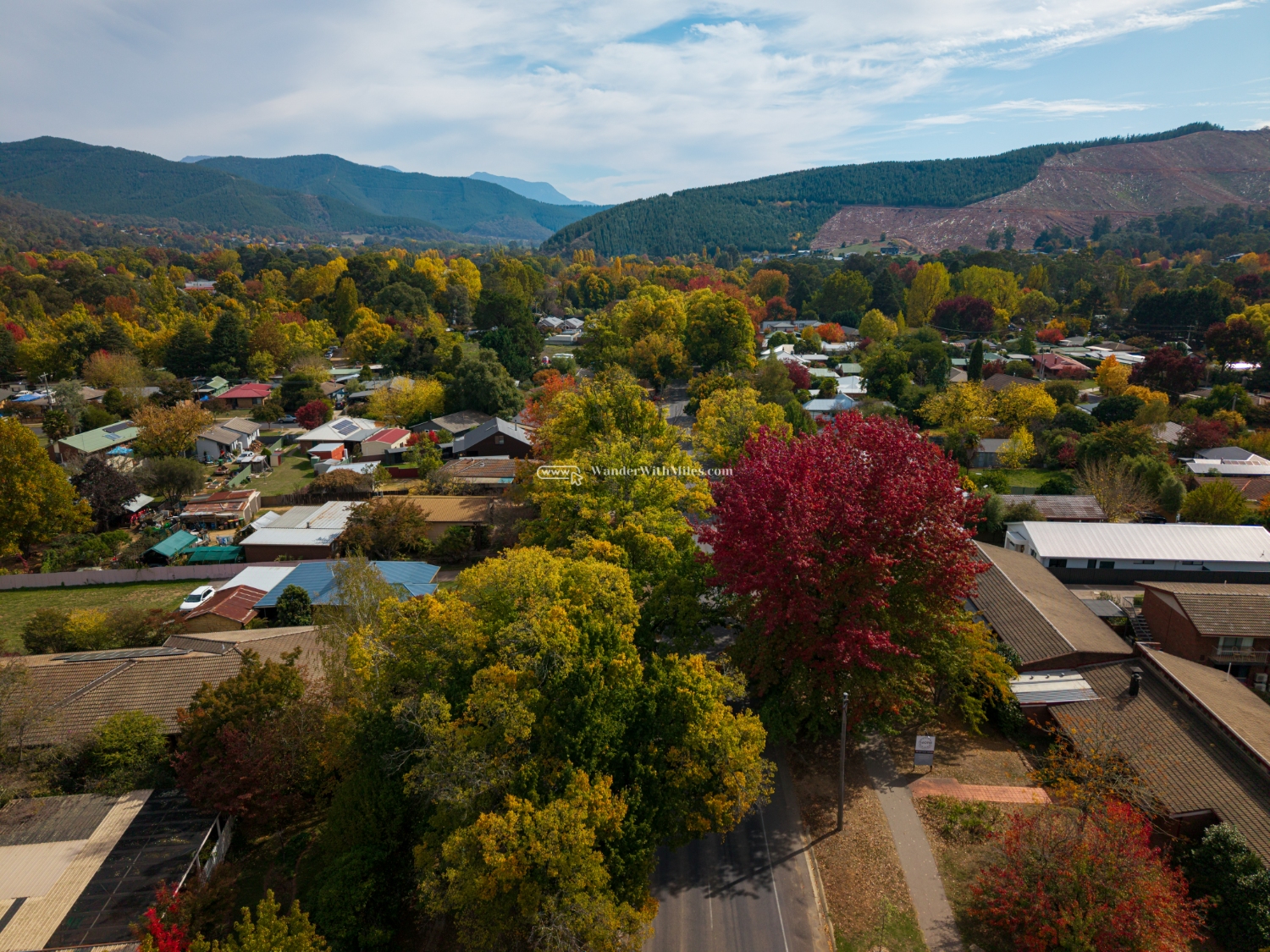 Bright – Victoria’s most stunning autumn escape in Australia.